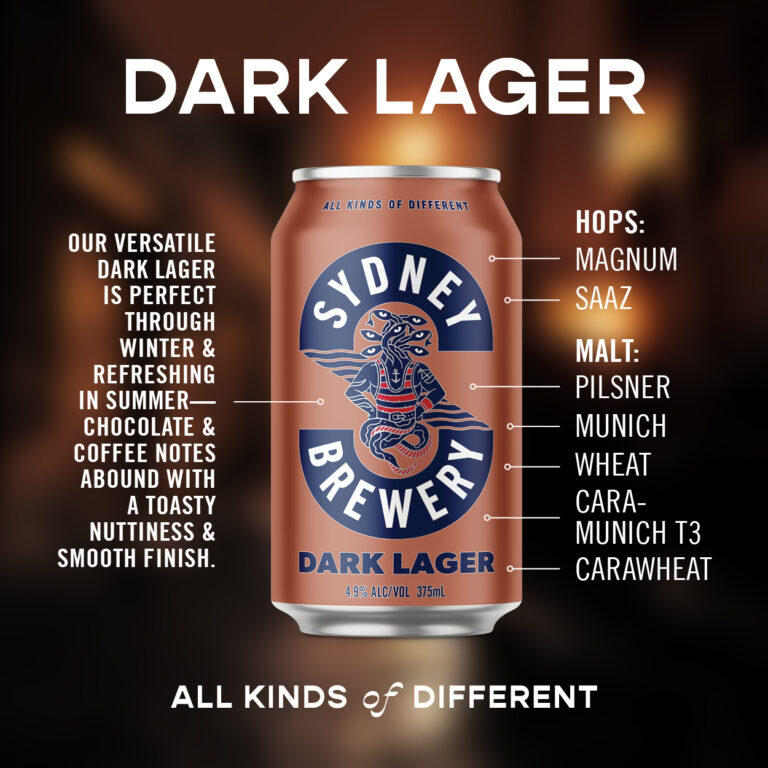 Sydney Brewery Dark Lager Cans 375mL - Sydney Brewery